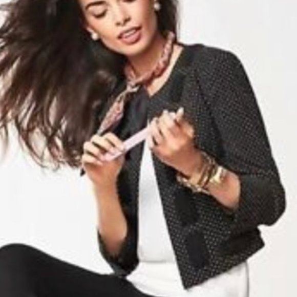 CAbi | Jackets & Coats | New Cabi Nwt Black White Dot Jacketblazer Size ...